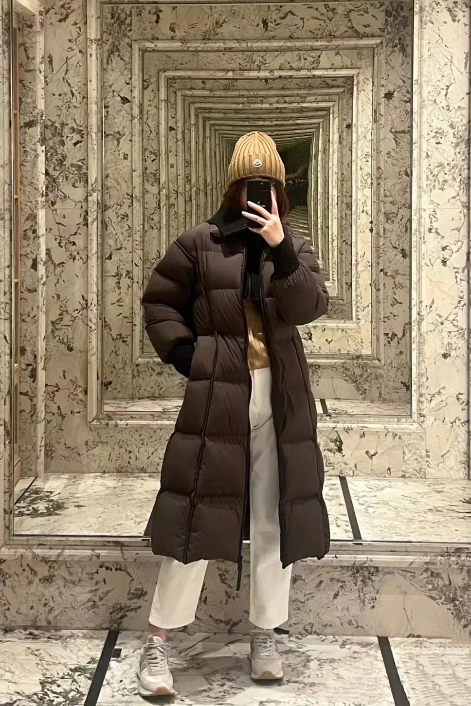 몽클레어 24ss 롱 다운 라펠 ＞ 패딩 | Giks-직스