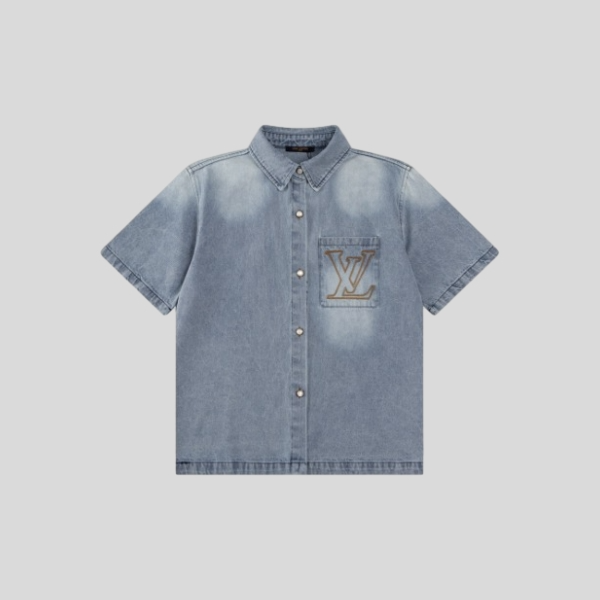 루이비통 25ss 데님 반팔셔츠 ＞ 탑 | Giks-직스